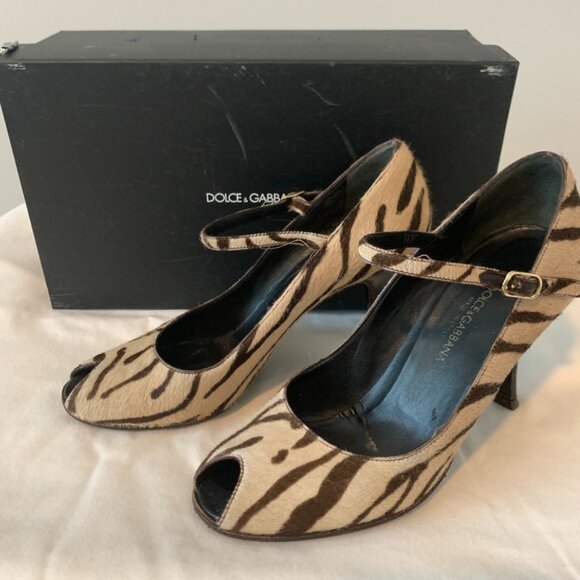 Dolce & Gabbana | Shoes | Dolce Gabbana Tiger Stripe Heels | Poshmark